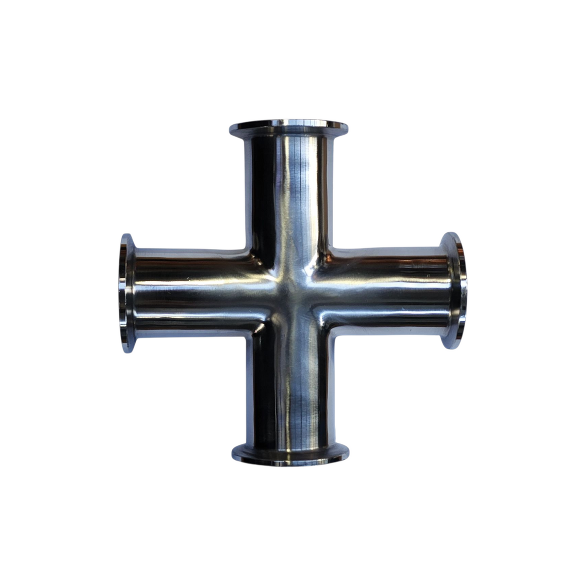 Tri-Clamp Cross | 304 Stainless | Sanitary 4-Way Manifold Fitting ...